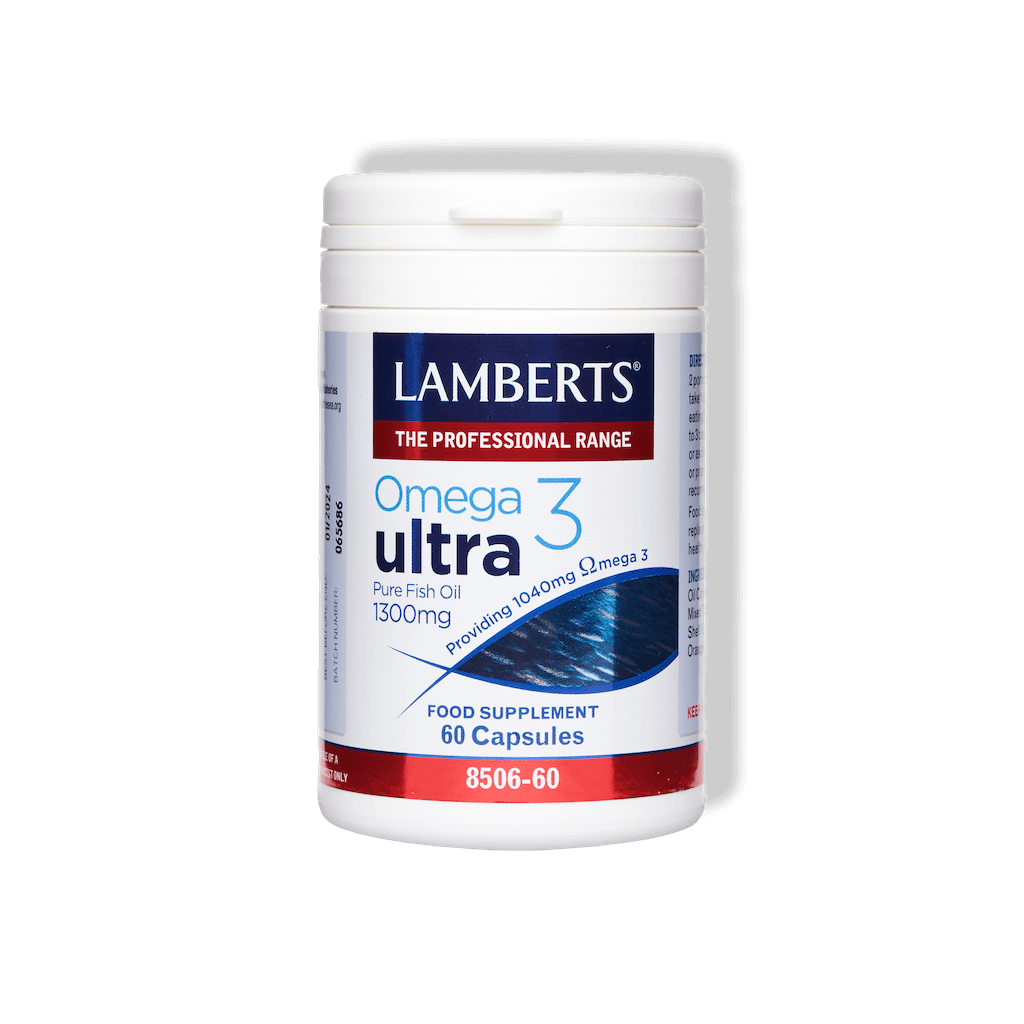 Omega 3 Ultra Pure zivju eļļa 1300 mg - Lamberts Latvija